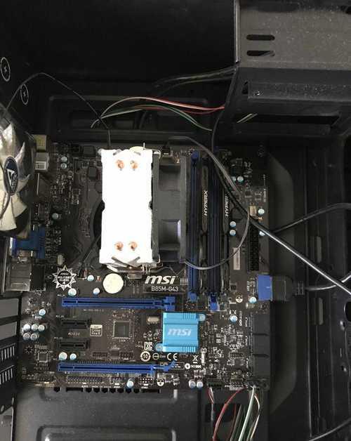 Intel i5 4690 + MSI B85M-G43 + zalman ZM-T4 + 8gb