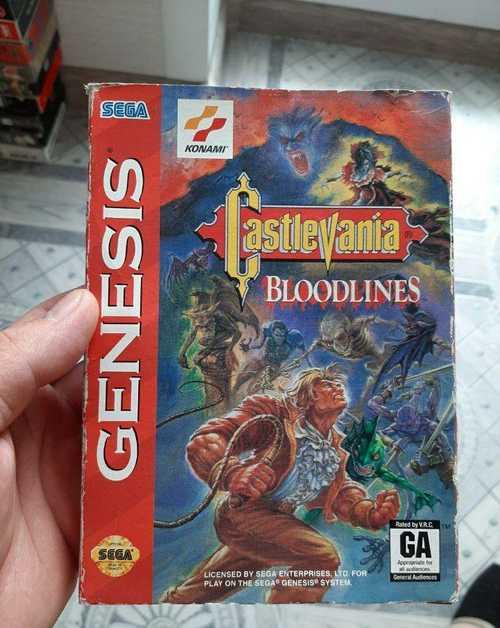 Оригинальный пустой бокс от игры Castlevania blood
