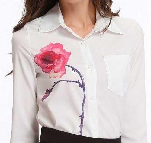 Блуза с розами