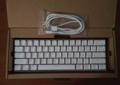 Игровая механическая клавиатура RK61 Белая RGB