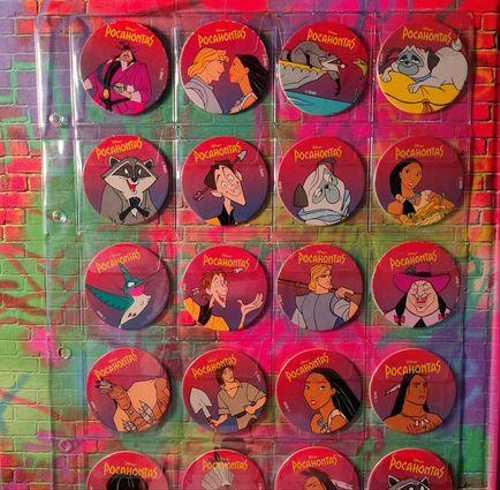 Фишки. FUN Caps - Pocahontas Disney 40/40