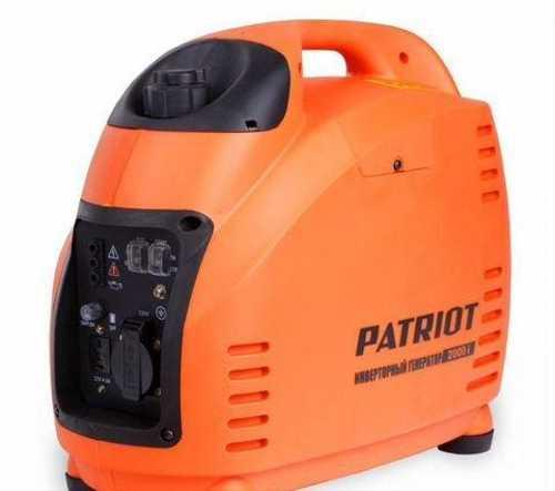 Новый Бензиновый генератор patriot 2000i, 220, 1.8