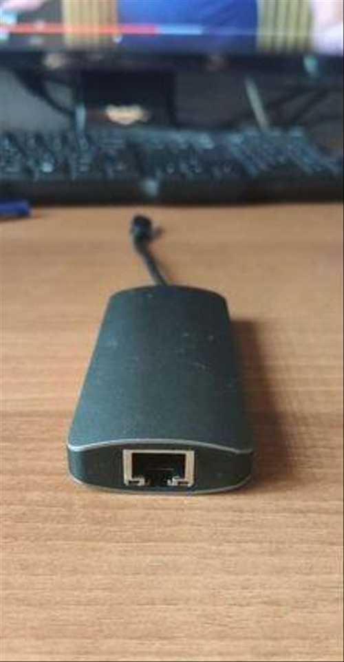Usb хаб Vention Type-C to 1Gb/s to 3xUSB 3.0