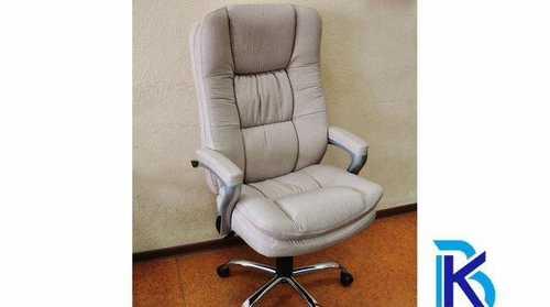 Офисное кресло "Авокадо - Хром", рогожка Крем