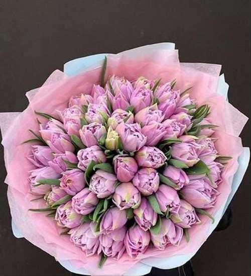 Букет тюльпанов 51 цветок
