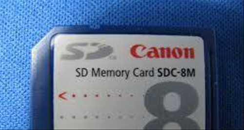 Canon SD Memory Card SDC-8M Made in Japan 8MB