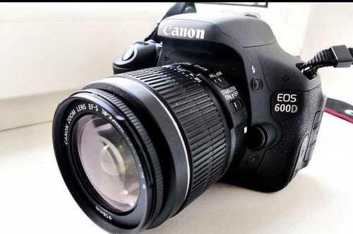 Зеркальный фотоаппарат Cannon eos 600D