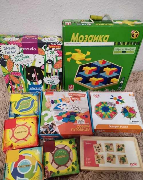 Творчество, мозаика, вышивка, djeco, hape, goki