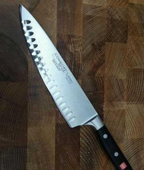 Нож поварской Comfort line 20 см. с желобками