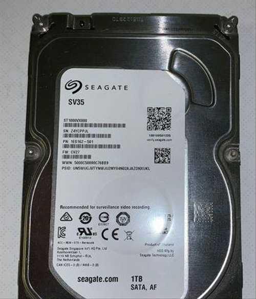 Жесткий диск seagate SV35 ST1000VX