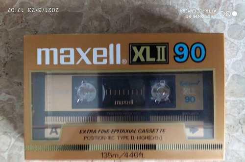 Аудиокассета новая Maxell XL II 90