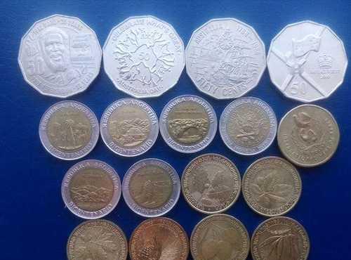 Продам монеты Перу, Австралии, Армении, Аргентины