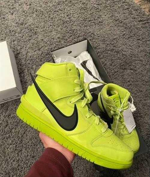 Nike dunk high ambush Flash lime