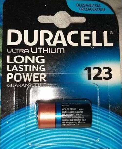 Батарейка Duracell 123