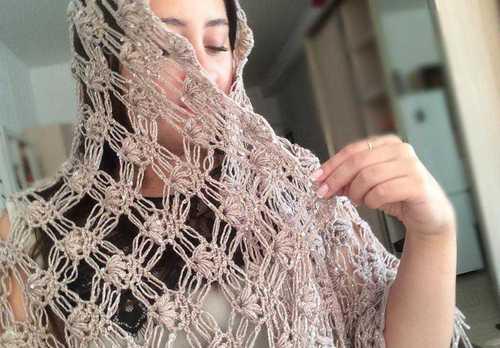 Платок вязанный handmade