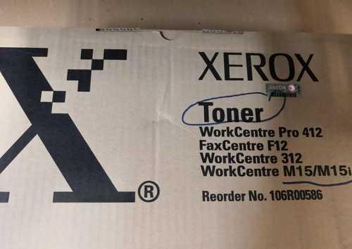 106R00586 тонер-картридж черный xerox WC 312/M15/V