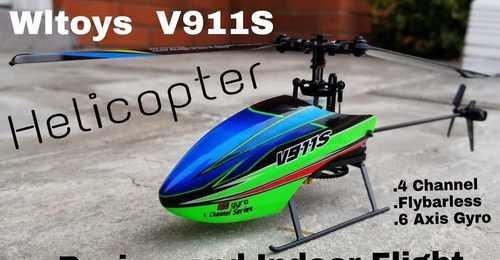 Радиоуправляемый вертолет WL Toys V911S Copter 2.4