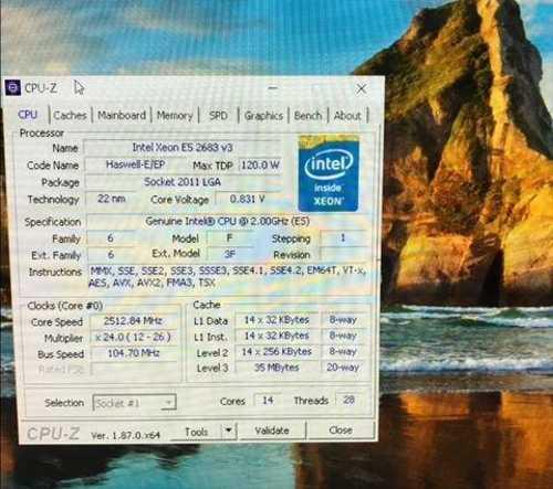 Intel Xeon E5-2683 v3 ES