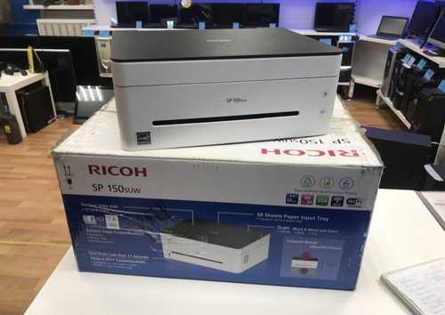 Мфу Ricoh SP150Suw как новый с Wi-Fi пробег 301стр
