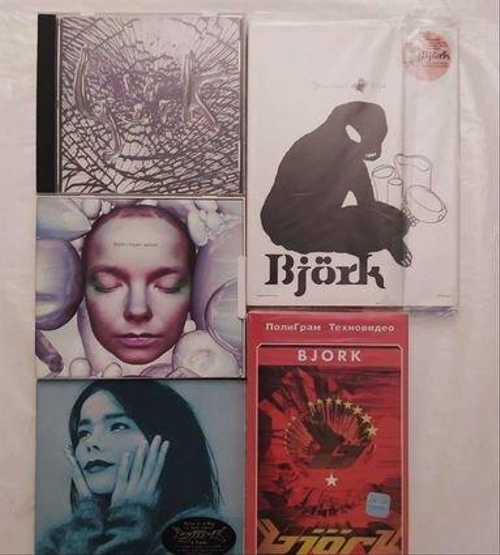 Bjork single (3 CD сингла + 1 DVD + 1 VHS)