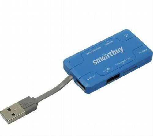 USB Hub + картридер Smartbuy sbrh-750-B