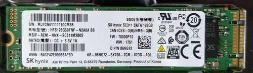 SSD M.2 128GB SK Hynix SC311 SATA