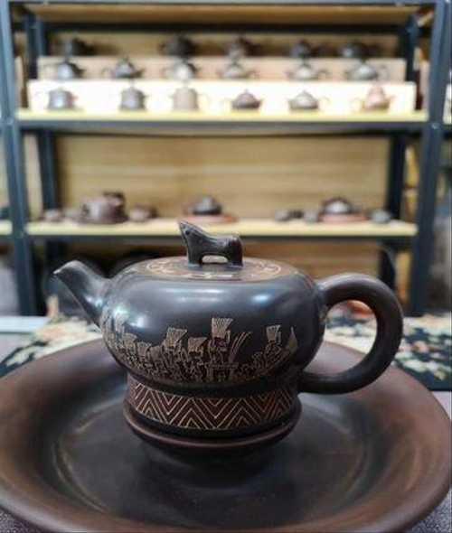 Китайский глиняный чайник Старый стиль Нисин-тао
