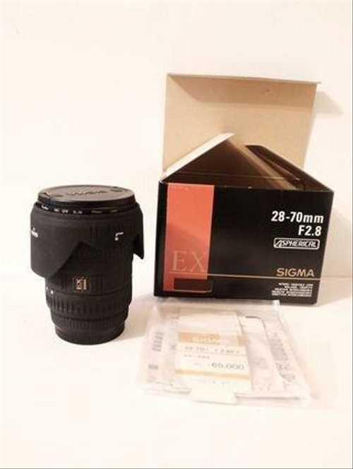Объектив Sigma 28-70 F2.8 Aspherical EX, Canon EF