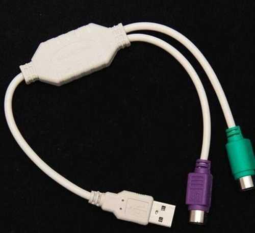 Конвертер Использовать USB Мужчина к PS2 Женский