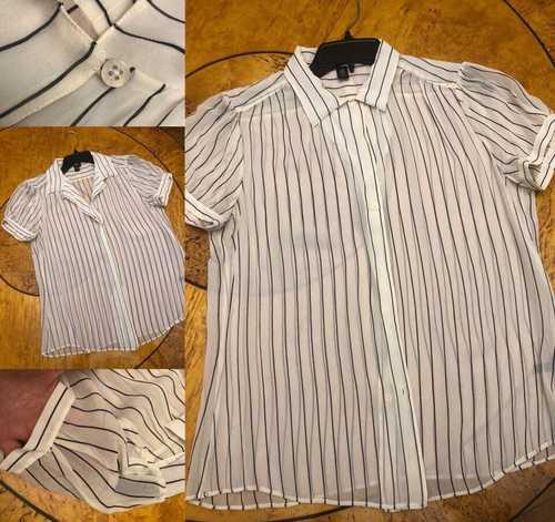 Рубашка блуза Ralph Lauren L 46-48 шёлк бу