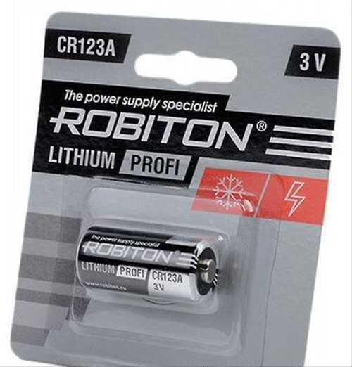 Батарейка Robiton CR123A profi-BL1 литиевая