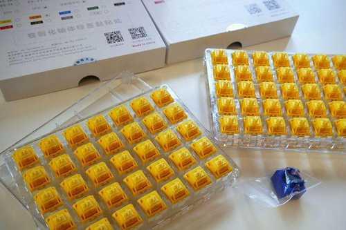 Gateron CAP Yellow / Gold (смазаны Krytox 205g0)