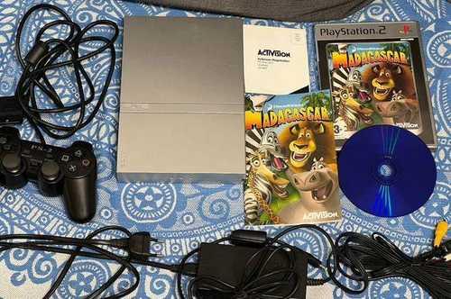 Playstation 2 Slim + Madagascar лицензия PS2