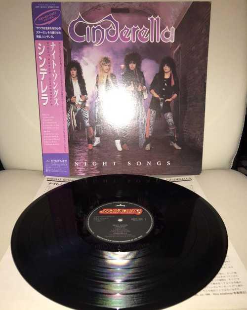 LP cinderella 1986 night songs japan NM/NM