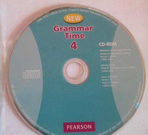 Английский CD NEW Grammar Time 4 - pearson