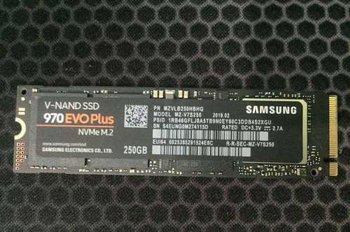 SSD samsung EVO plus 970 256Gb