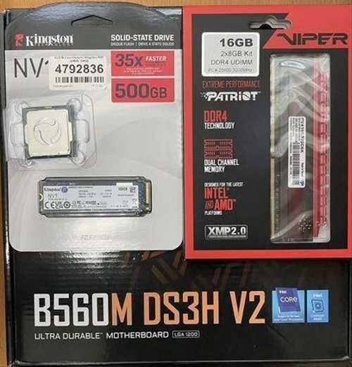 Связка i3-10100f+матьB560+16Gb DDR+ SSD
