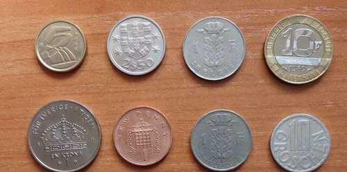 Набор монет Западной Европы