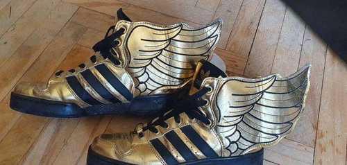 Кроссовки Adidas Jeremy Scott Wings 2.0 Gold Black