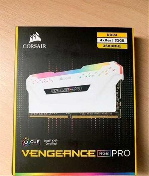 RAM озу Corsair Vengeance RGB Pro 32 Белая