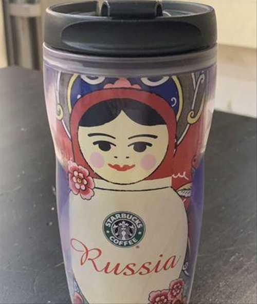 Термо кружка Starbucks Russia матрешка