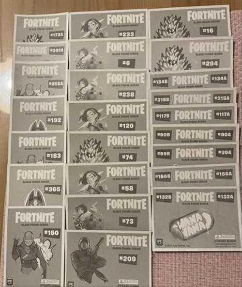 Наклейки panini fortnite