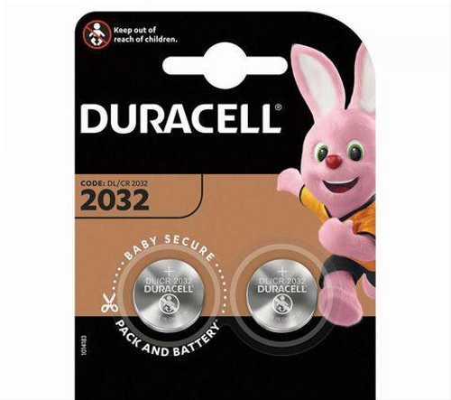 Батарейки Duracell CR2032 BL2 Lithium 3V CN