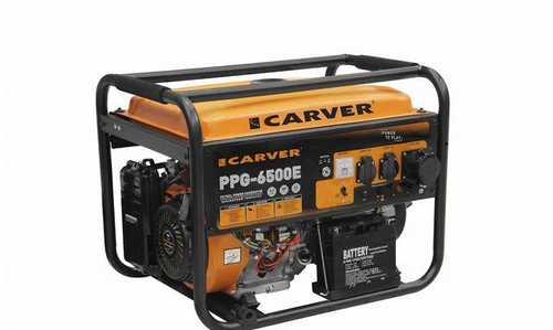 Бензогенератор Carver 5500 Вт с электрозапуском