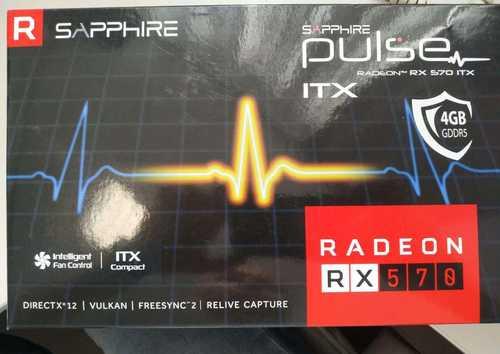 Видеокарта sapphire radeon rx570 itx 4 gb