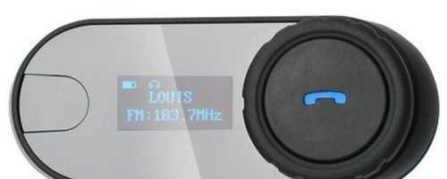 Мото гарнитура Bluetooth на мотошлем FM LCD