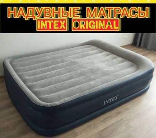 Надувные кровати Intex. Надувные матрасы с насосом