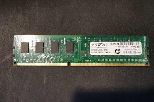 Оперативная память Cruicial 8 Gb 1600 DDR3