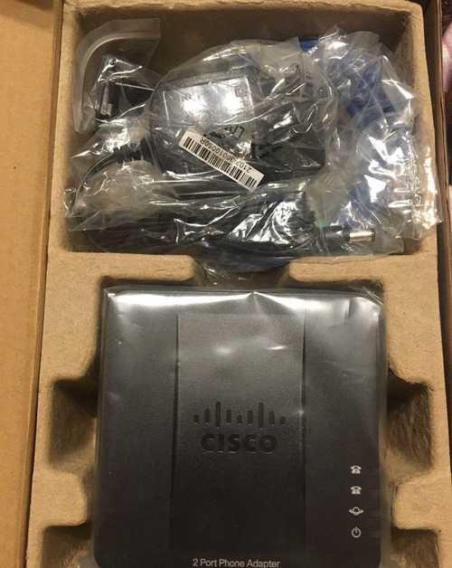 2-портовый телефонный адаптер Cisco серии SPA100