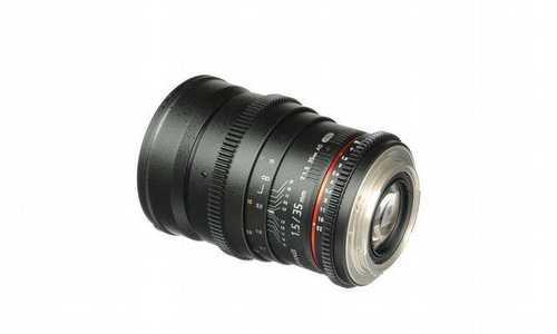 Samyang 35mm T1.5 ED AS UMC Vdslr Canon EF новый